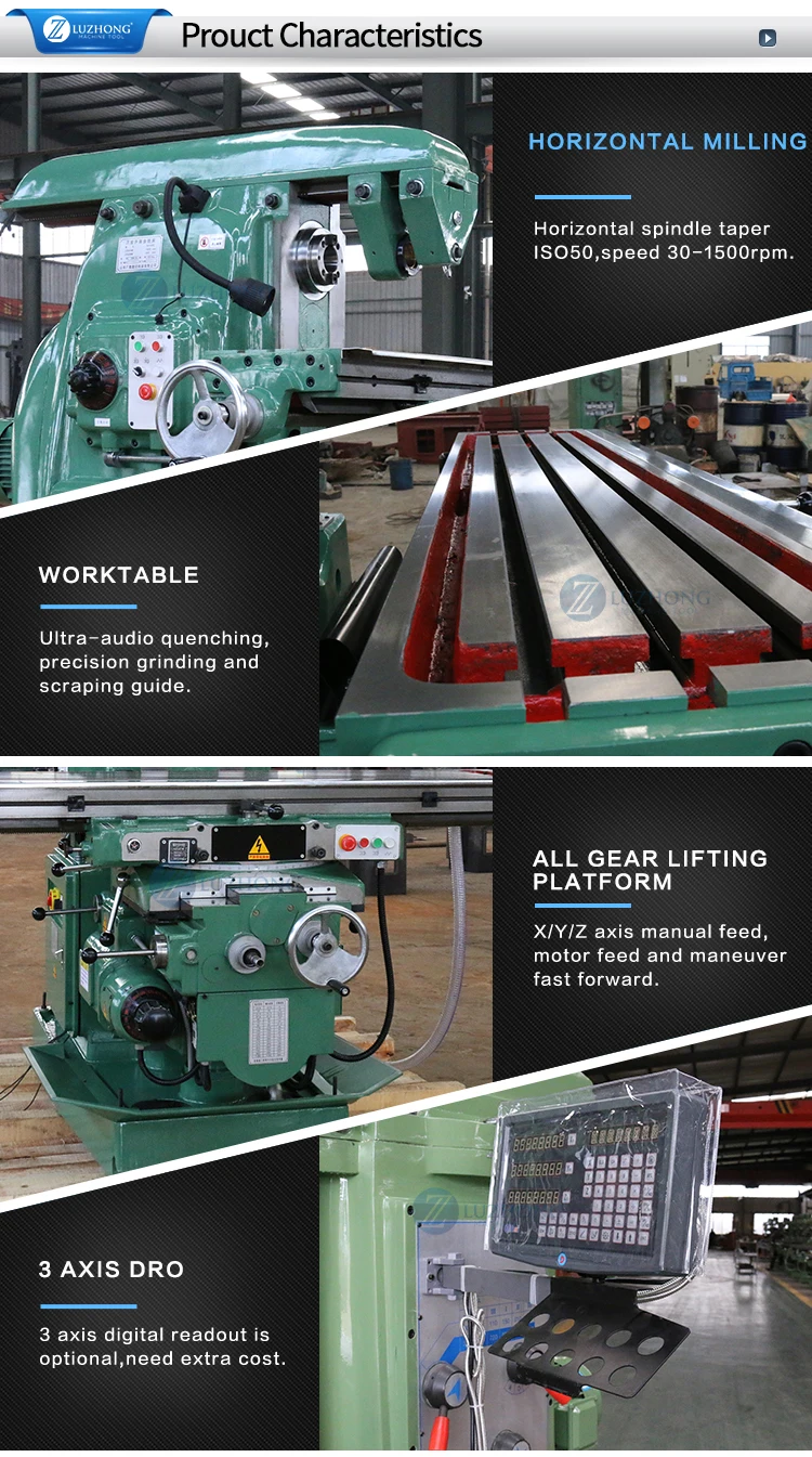 X6140 Manual Knee Type Horizontal Universal Milling Machine Price - Buy ...