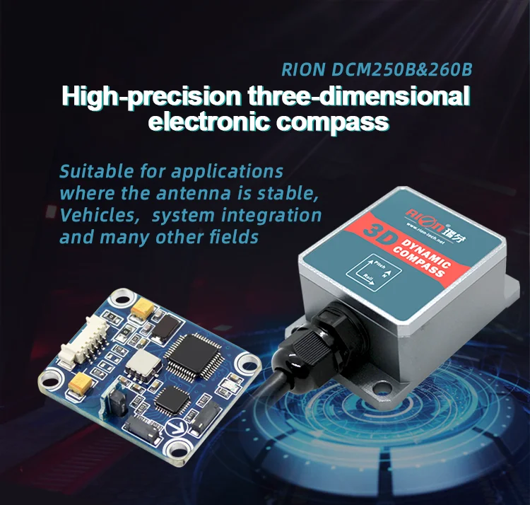 Dcm250b Low Cost Heading/yaw Compass Module With Digital Signal Rs232 ...