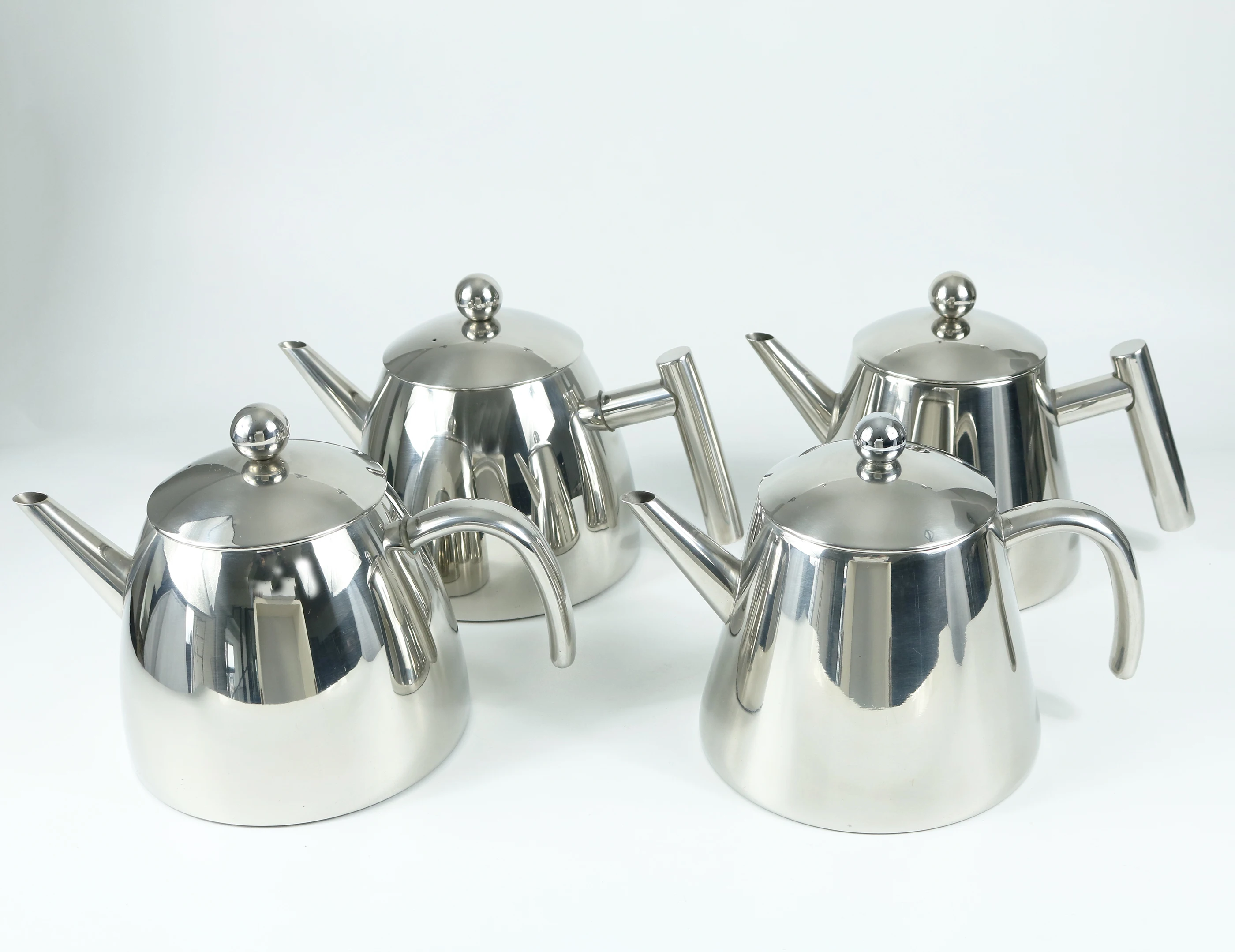 1.2L Double Wall Stainless Steel Tea Pot - Customizable Logo