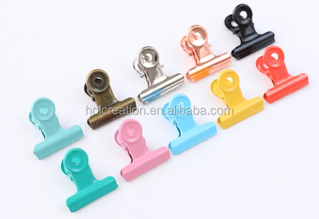 Promotional Stainless School Stationery Ticket Office Clips Bag Clamp ...