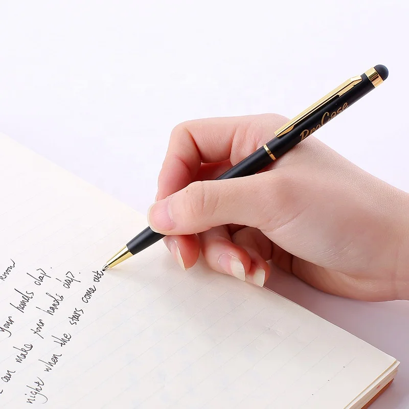 Cheap Office Slim Metal Twist Ballpoint Pens - Assorted Colors