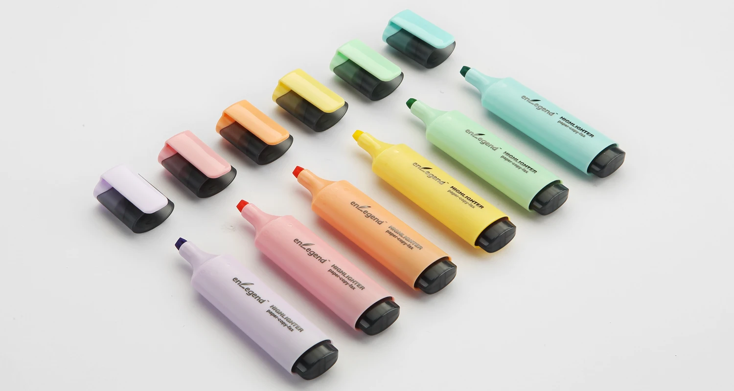 Hot Sale Good Quality Vivid Pastel Color Wholesale Highlighter Marker ...