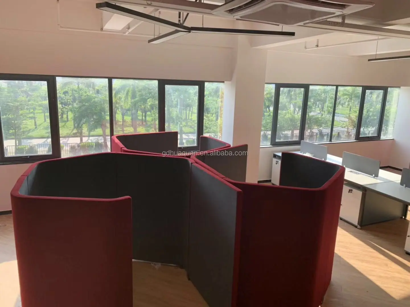 Single Modular Office Furniture Modern Seating Private Office ...