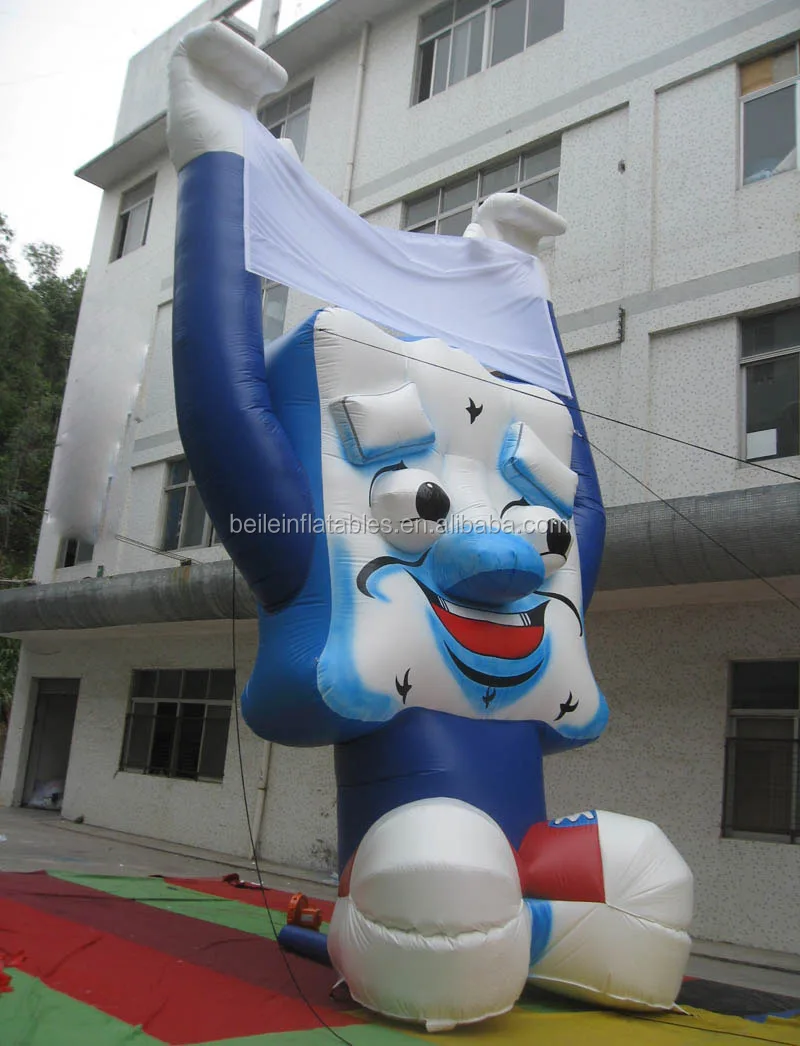 Beile Customized 5m High PVC Mesh Cloth Advertising Inflatables Cartoon ...