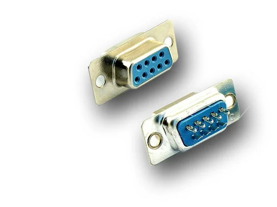 DB9 connettore seriale RS232 9 pin doppia fila saldato di testa ...