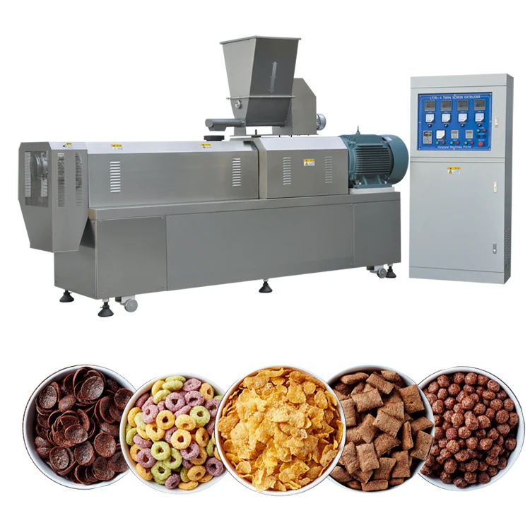 Automatic Extrusion Corn Snack Inflating Food Processing Line Puff Food ...