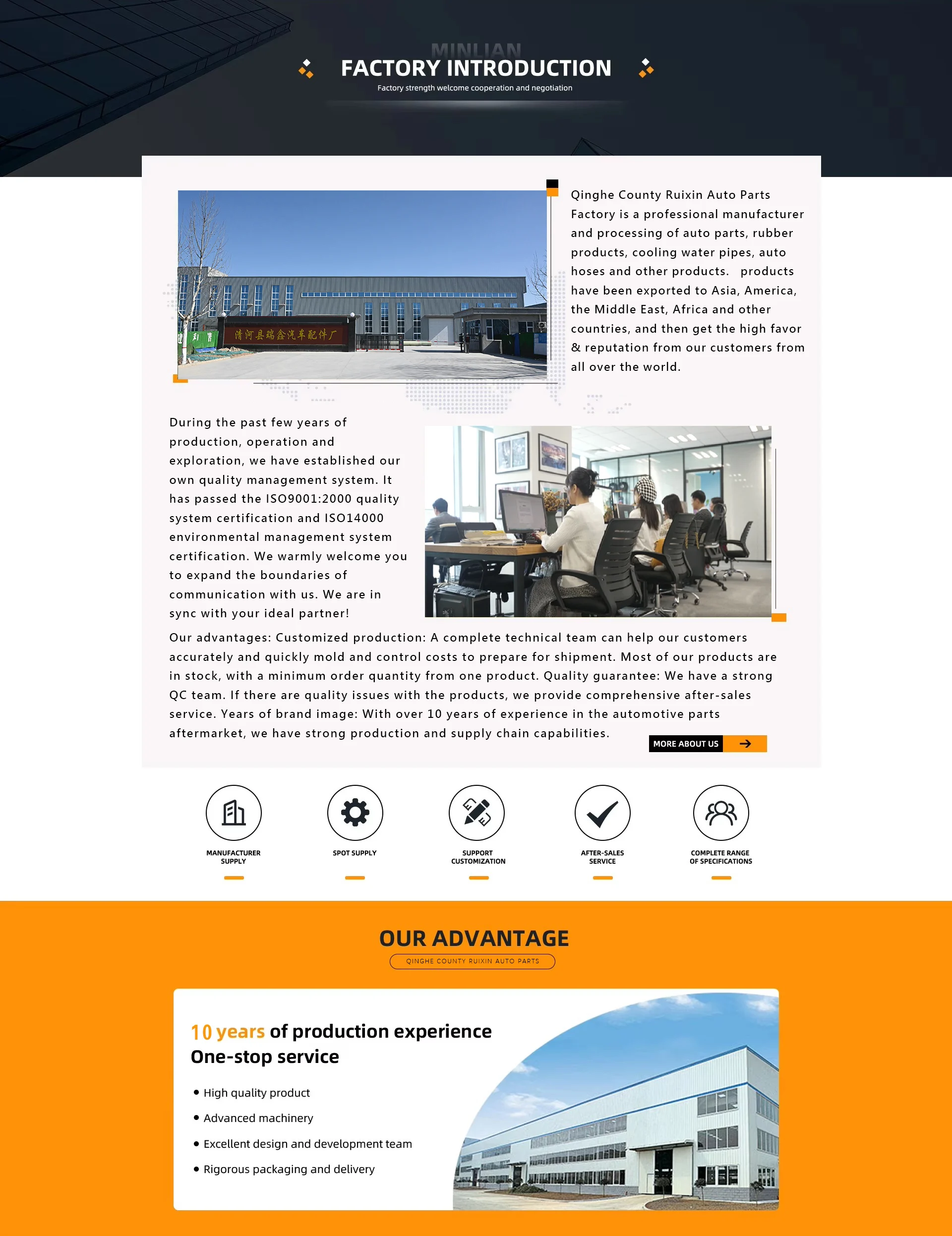 Company Overview - Qinghe County Ruixin Auto Parts Factory