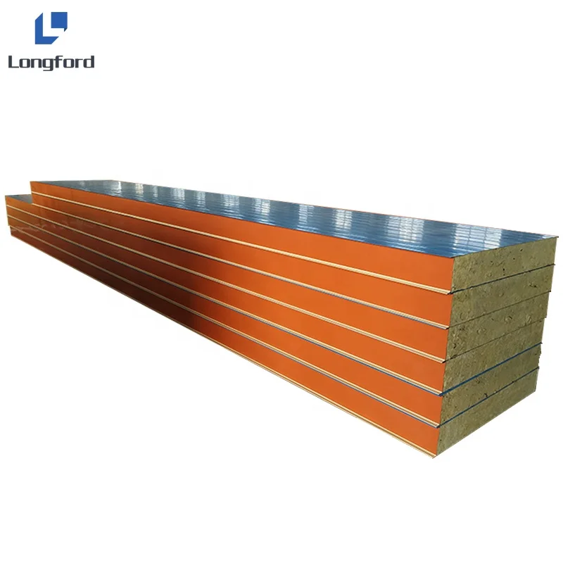 Fireproof Heat Insulation Roofing Wall Corrugated Color Steel Cladding ...