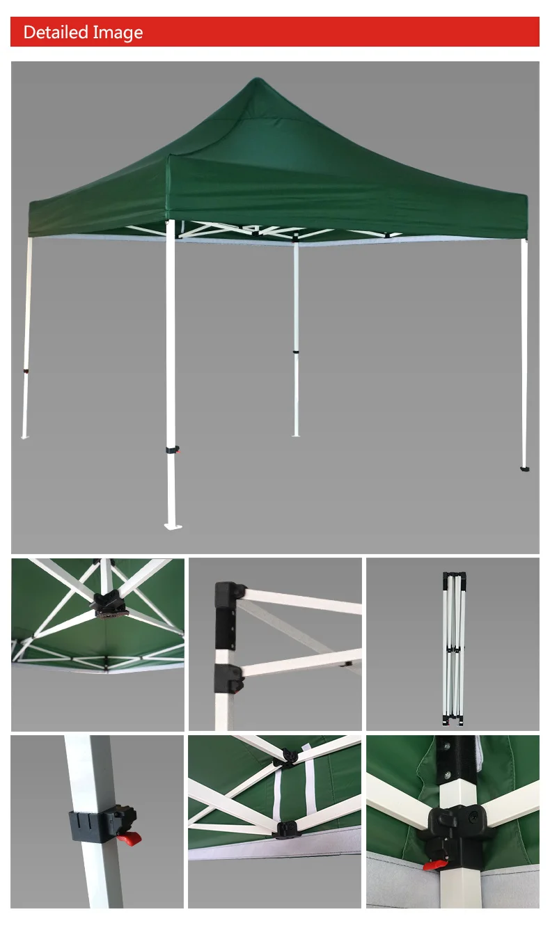 3x3 3x4 4x4 4x6 Easy Pop up Canopy - Aluminum Frame Gazebo