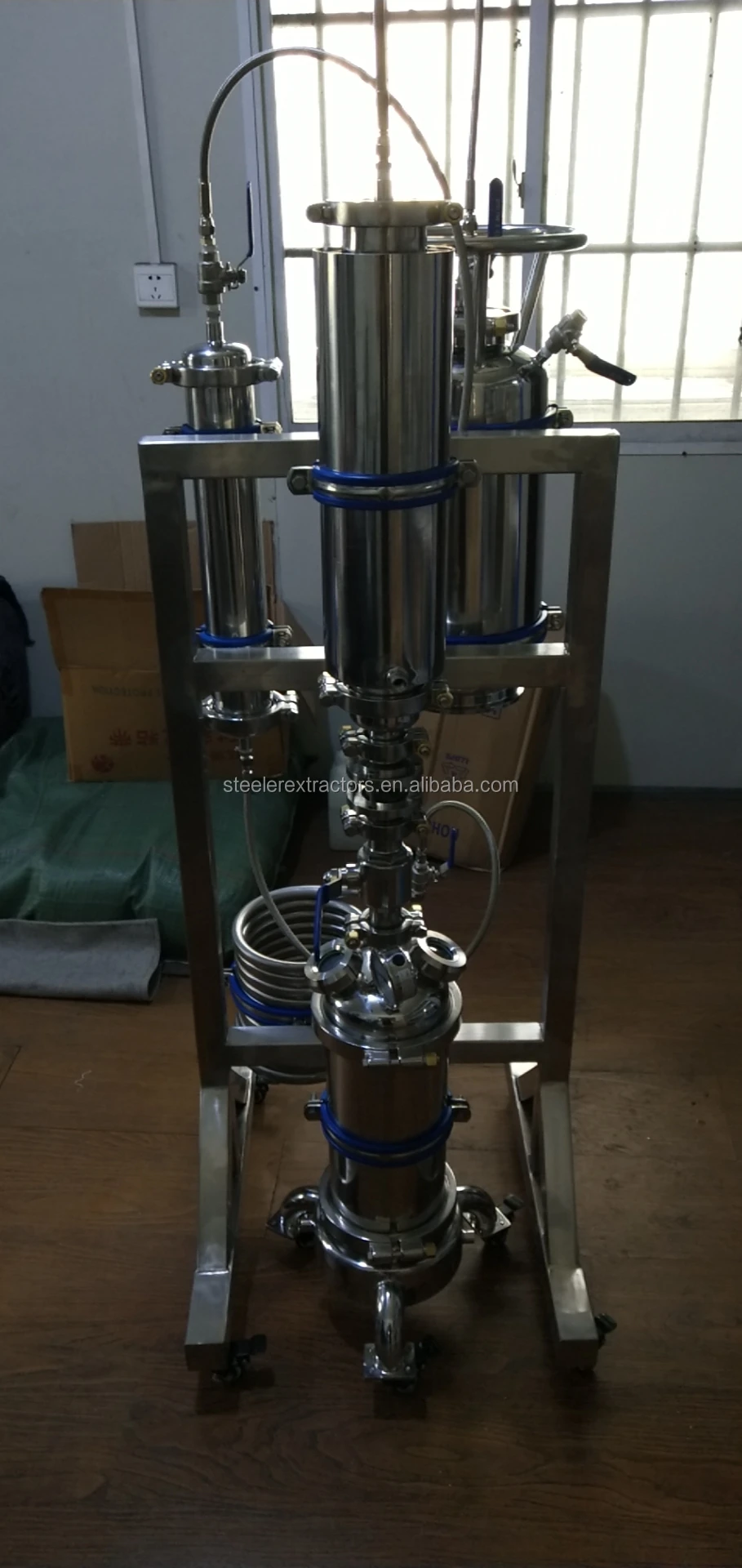 2LB SS304 Dewaxing Column BHO Closed Loop Extractor with Recovery Tank ...