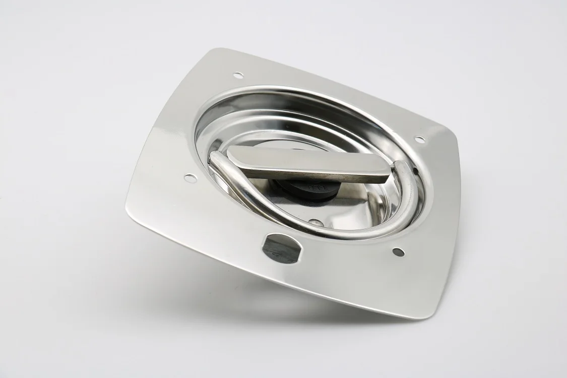 Stainless Steel Cabinet Recessed D Handle Latch - Durable & Secure