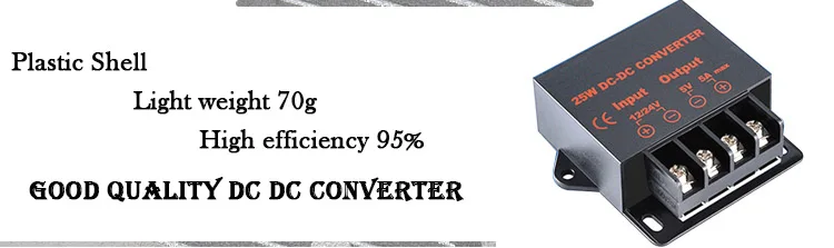 25W Car Voltage Regulator - 12V/24V to 5V Step down Module