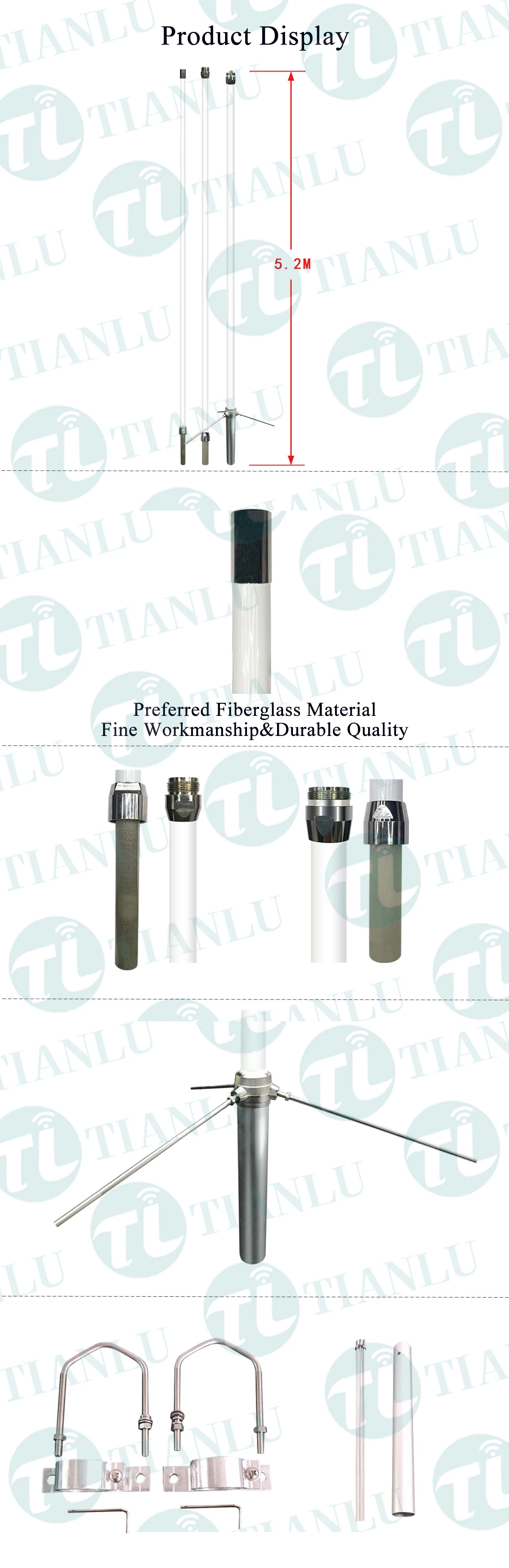 144/430mhz X510M Antenna - Dual Band Fiberglass Base Station