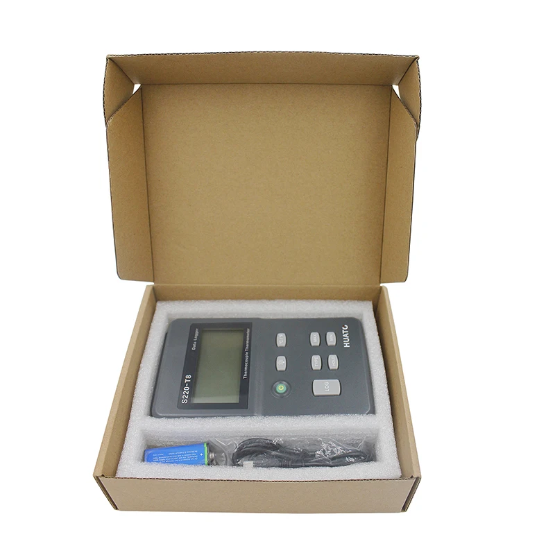 Huato S220-t8 Multi 8 Channels Thermocouple Temperature Data Logger ...