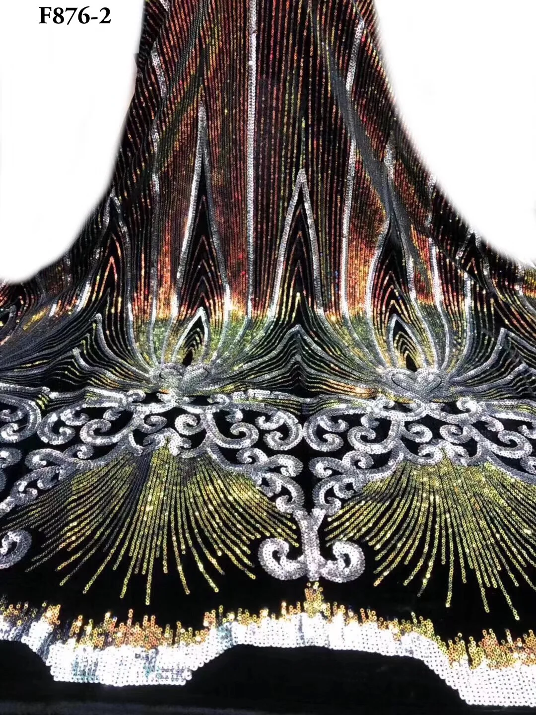 Luxury Korean Sequin Lace With Nigerian Party Sequence Lace Fabric With ...