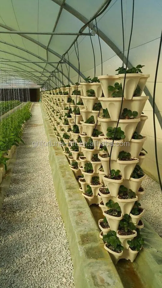 Hydroponic Stackable Tower Hydroponics Garden Vertical Flower Pot - Buy ...