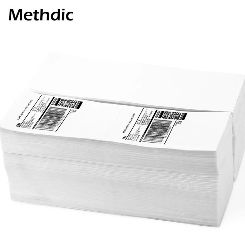 Methdic Folding Super Strong Adhesive Shipping Label 4"x6" Fanfold ...