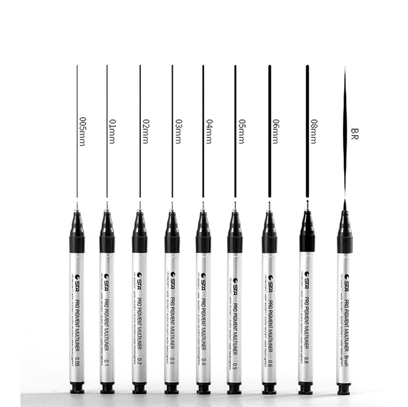 High Quality Refillable Tip-replaceable Pro Pigment Multi Liner Ultra ...