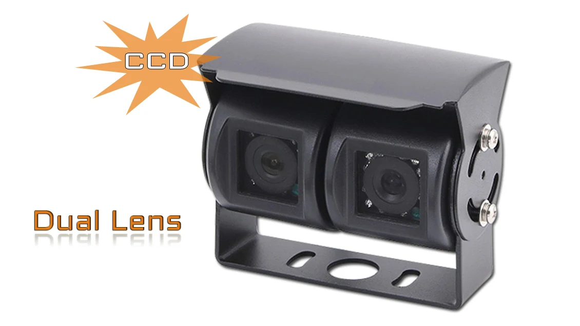 Ip68 Waterproof Backup School Bus Dual Lens Camara Tractor Semi Truck ...
