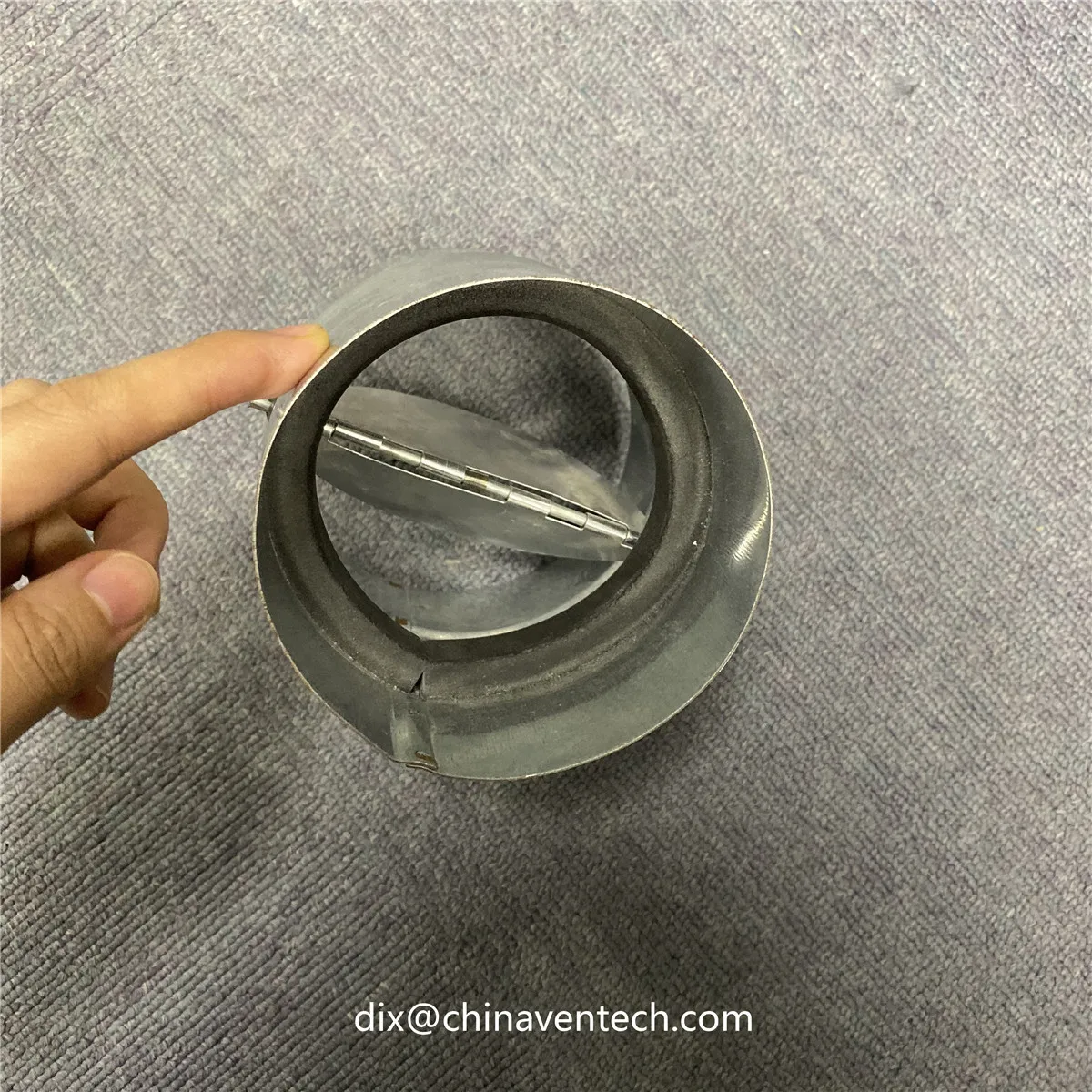 Hvac One Way Directional Air Flows Shutter Back Draught Round Dampers ...