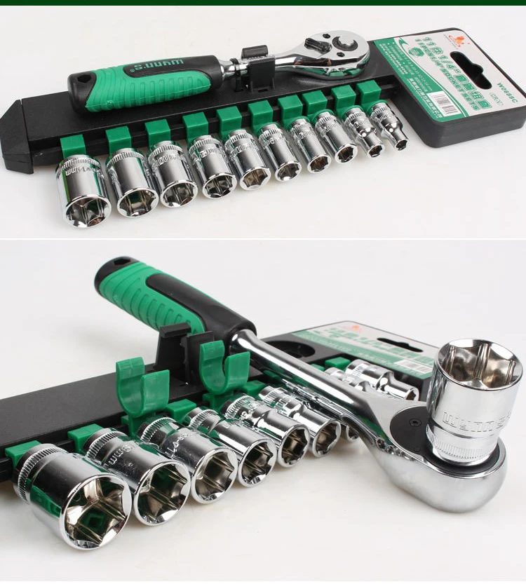 12pcs Professional German Ratchet Driver Hand Tool Box Wrench Socket ...