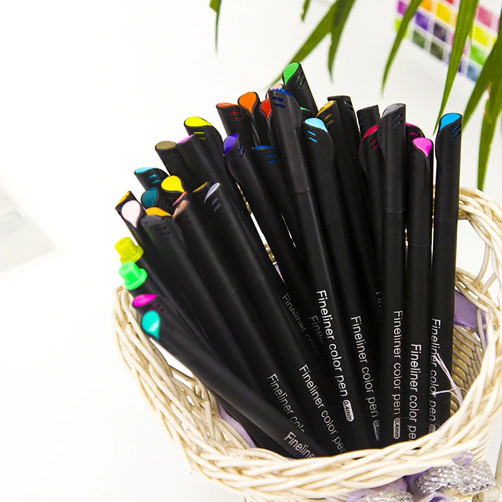 High Quality Fiber Nib Drawing Markers - 12 to 100 Colors
