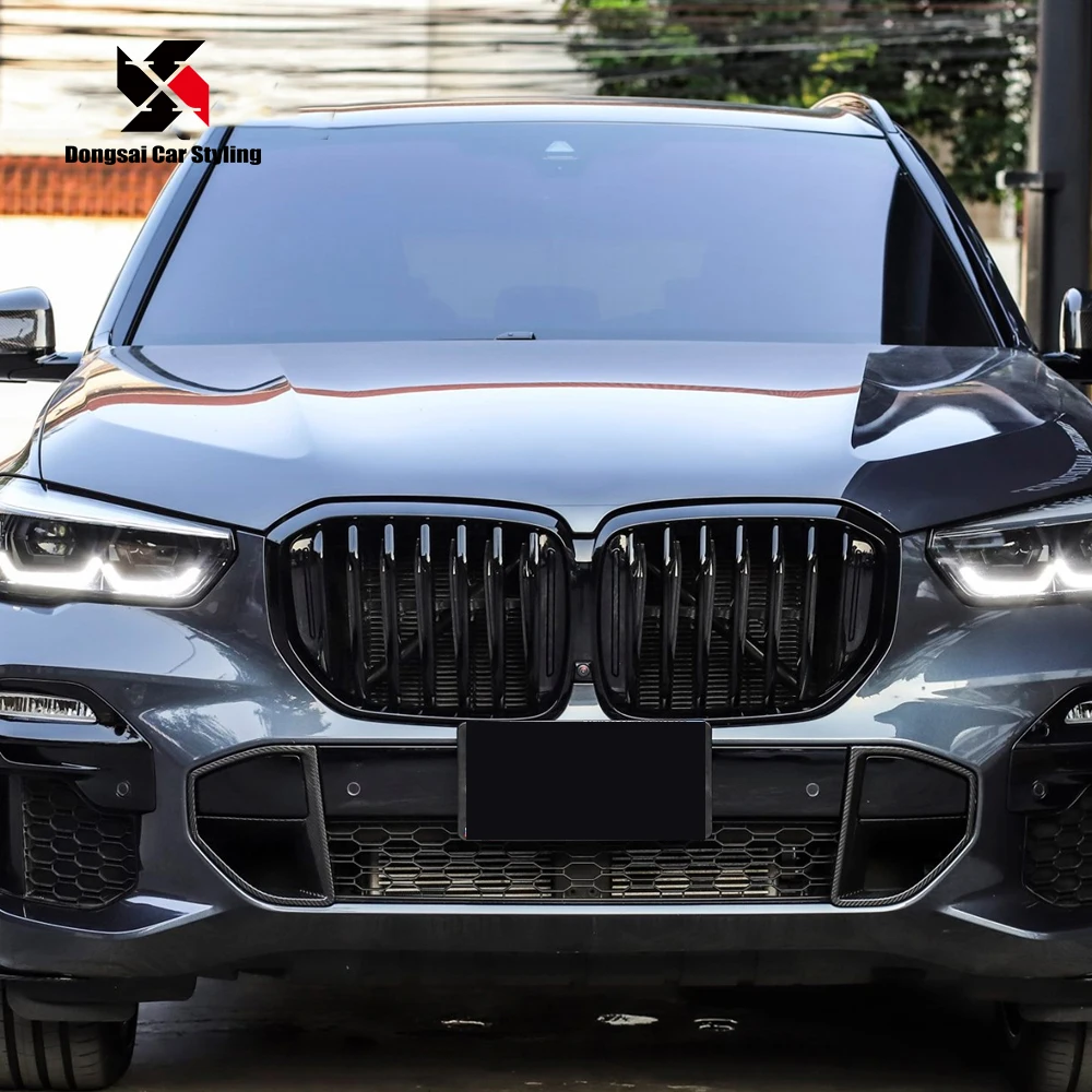 Abs Grille For Bmw X5 G05 2019+ Single Slat Gloss Black Front Bumper ...