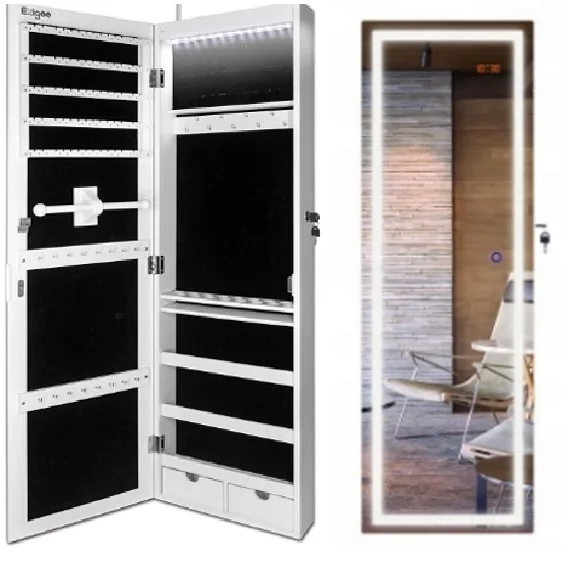 New Design Led Wall Storage Recessed Mounted Full Length Mirror Jewelry ...