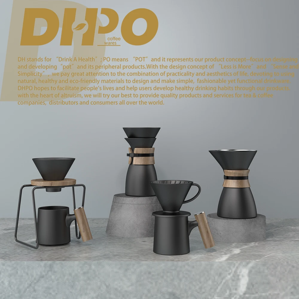 Dhpo Brand New Desgin Ceramic Coffee Dripper Stand With Bamboo & Sls Holder - Buy Coffee Dripper ...
