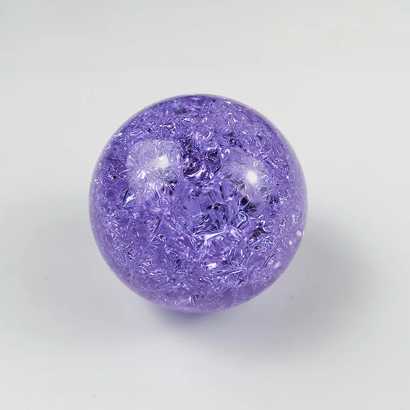 Dilu Colorful Purple 60mm 80mm K9 Crystal Ball Ice Crack Balls /k9 ...