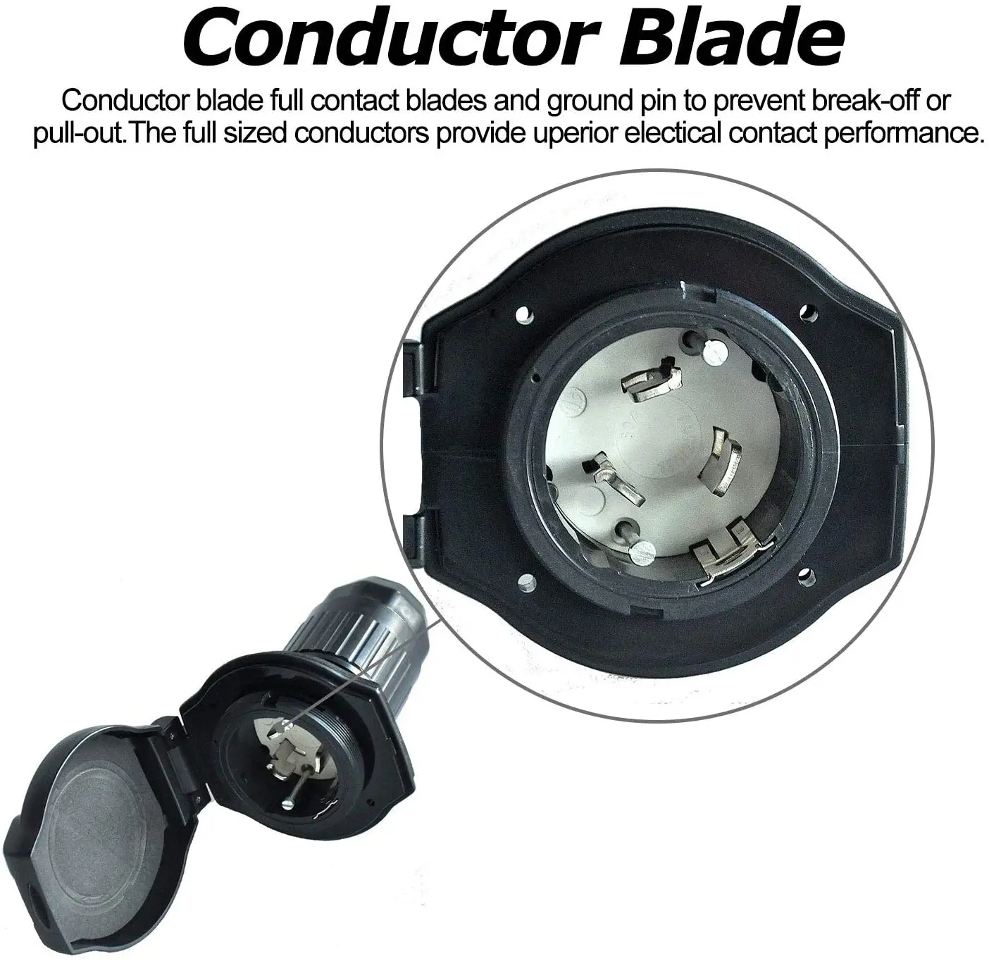 J80103 125v/250v 50a Rv Marine Twist Lock Power Inlet Twist Electrical ...