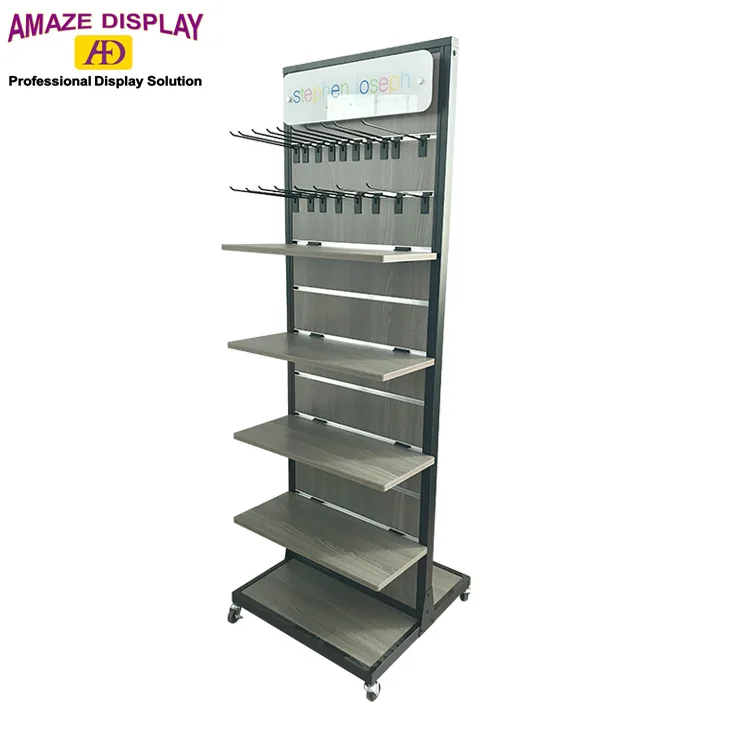 Mdf Slatwall Panels With Aluminum Insert Retail Hanging Display Rack ...