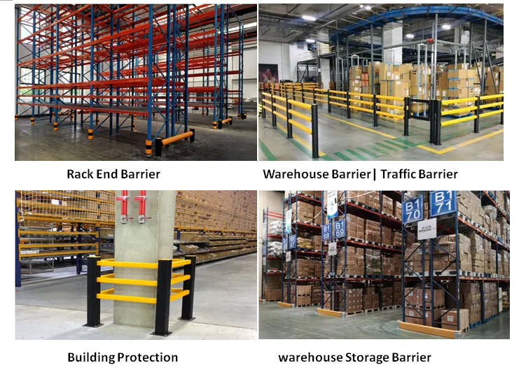 Pedestrian Segregation Barrier Traffic Protection Warehouse Storage ...