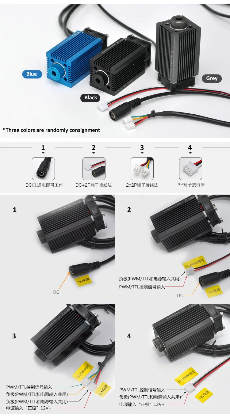520nm 1W Green Laser Diode Module for Bird Repellent System - OEM Available