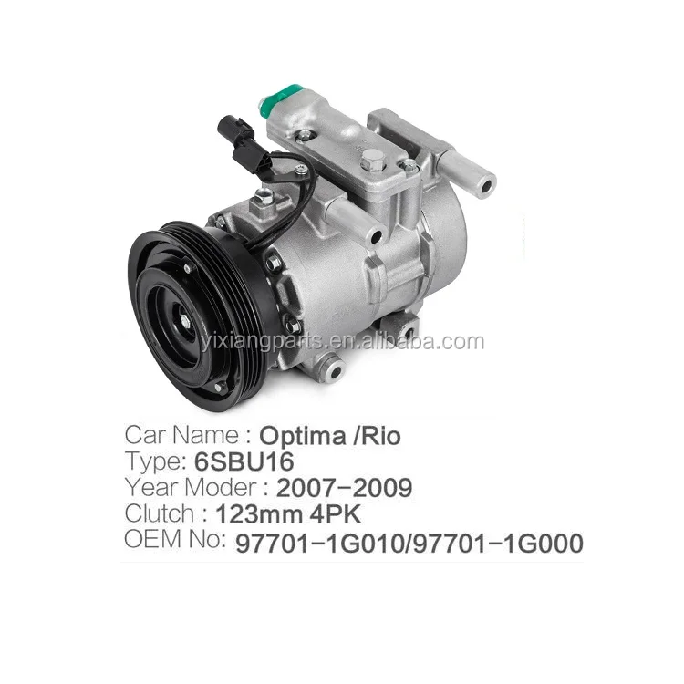 OEM 97701-1G010 97701-1G000 AC Compressors for Kia Rio/optima