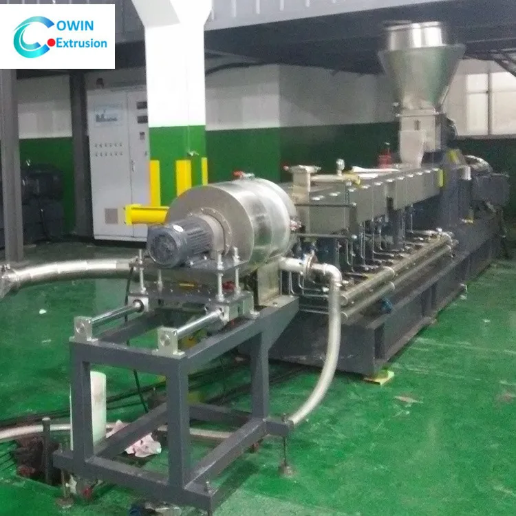 High Twin Screw Extruder Machine Eva Hot Melt Adhesive Pellet Extruder ...