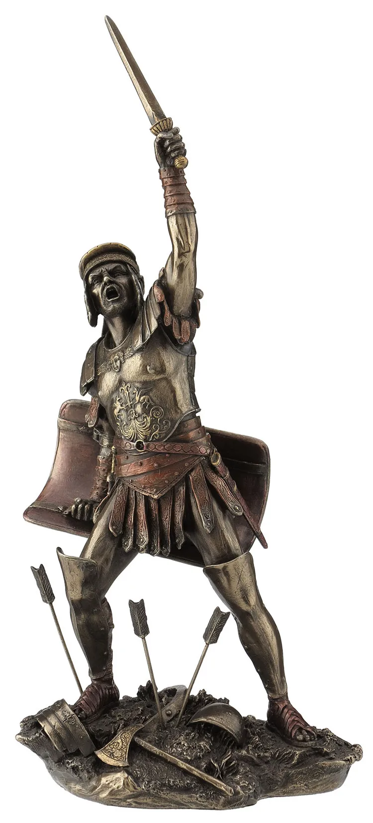 Veronese Design -roman Figure-spartacus(bronze + Color) - Cold Cast ...