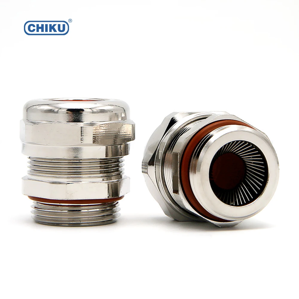 EMC Cable Gland M36 - Nickel Plated Brass IP68 Shielding