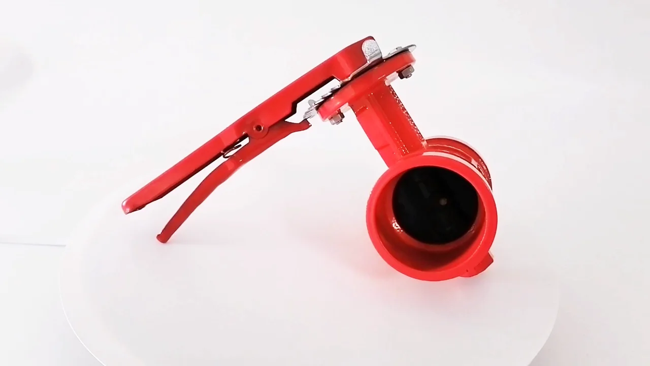 Iso 5752 Pn10/16 Shoulder Grooved End Butterfly Valve - Buy Butterfly ...