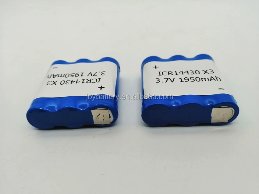 Icr 14430 3p 3.7v 1950mah Battery With Tabs In Stock - Buy Icr 14430 3p ...