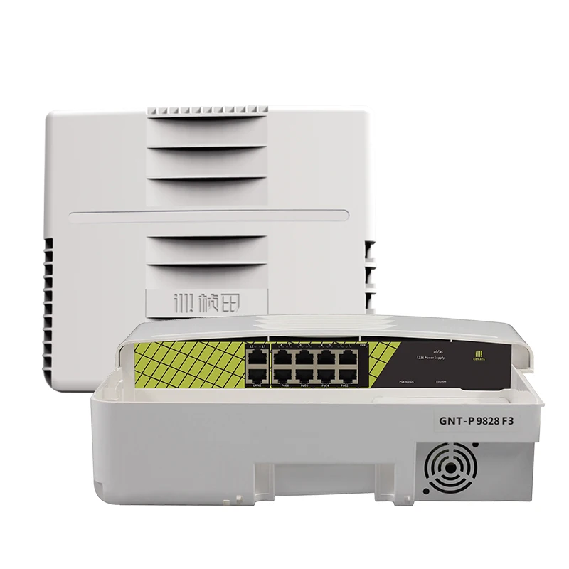 130w 8 Port Outdoor Fast Ethernet Poe Switch 48v Waterproof Network ...