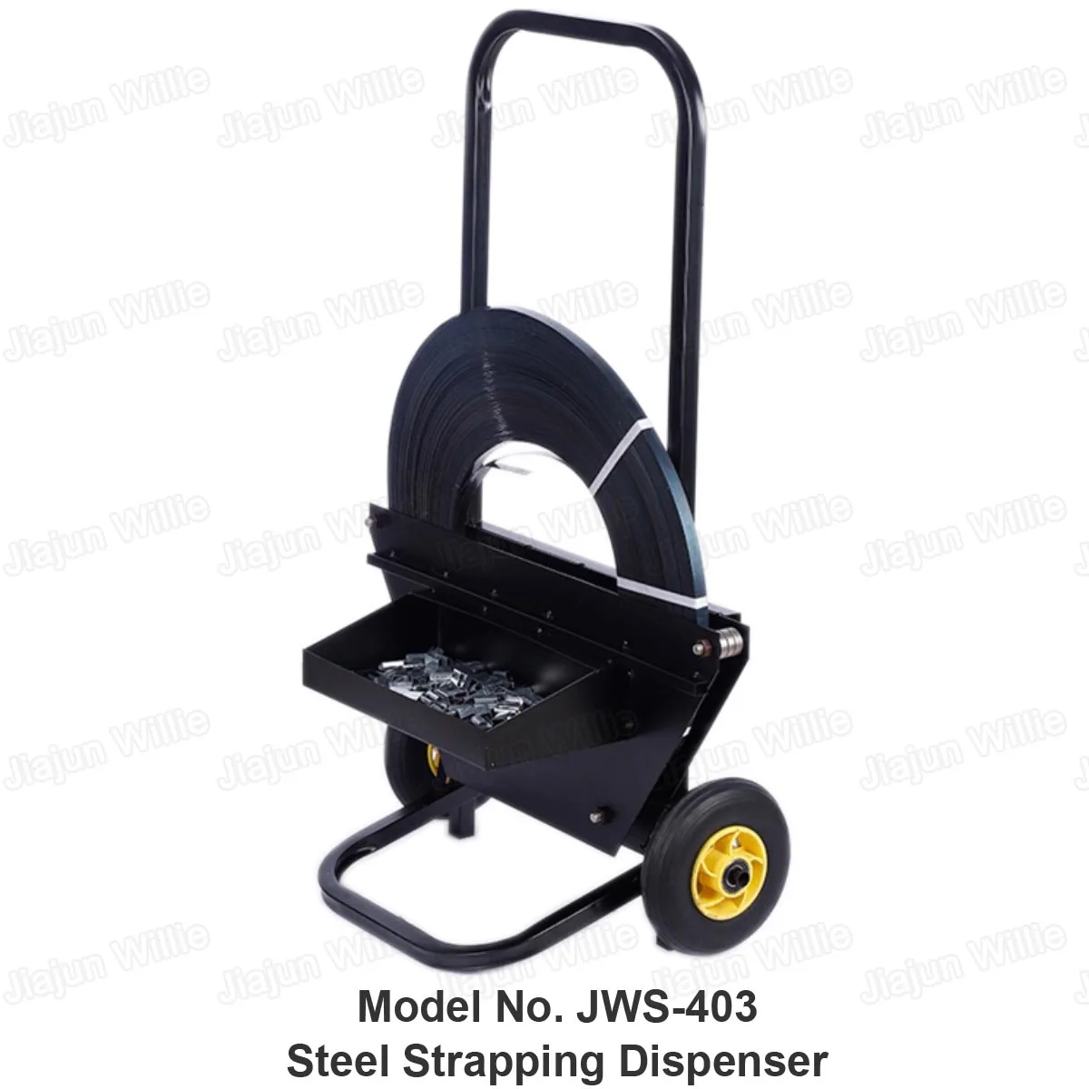 Assemble PET Strap PP Band Trolley Dispenser Cart Automatic with Brake