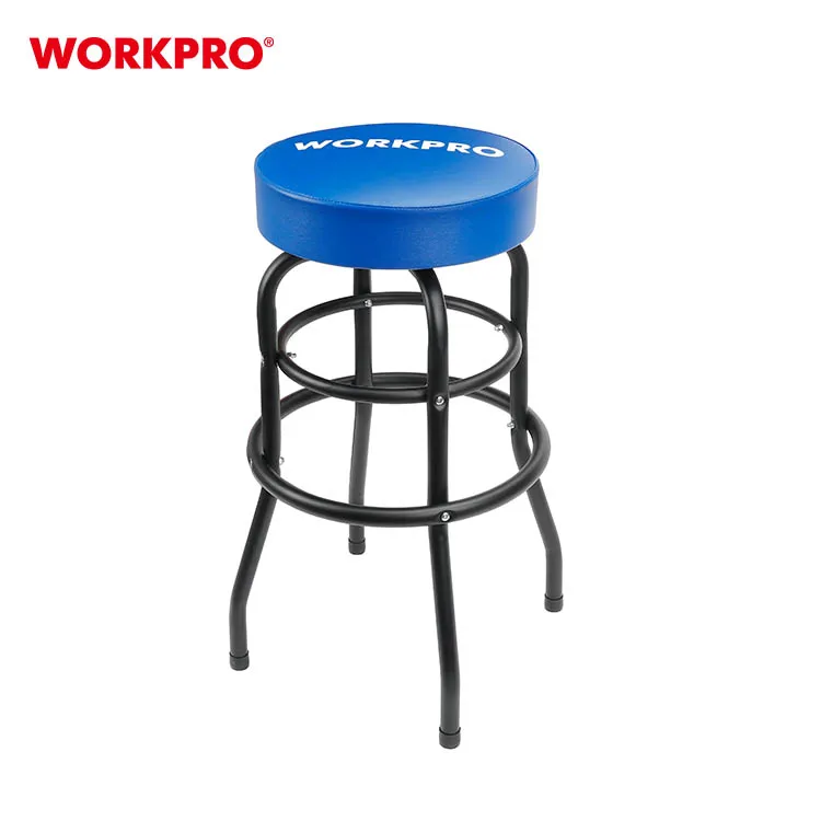 Workpro Shop Stool Bar Stool With Padded Swivel Shop Seat 750mm Tall ...