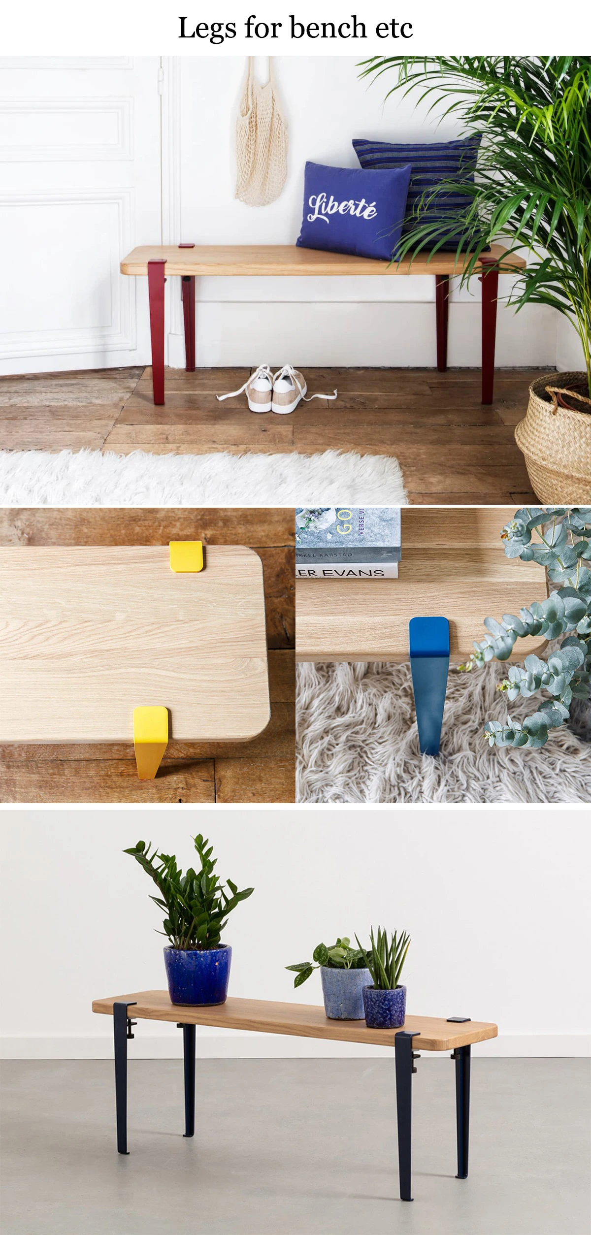 Clamp Table Leg F Function Color Fit Design Modern Restaurant Steel ...