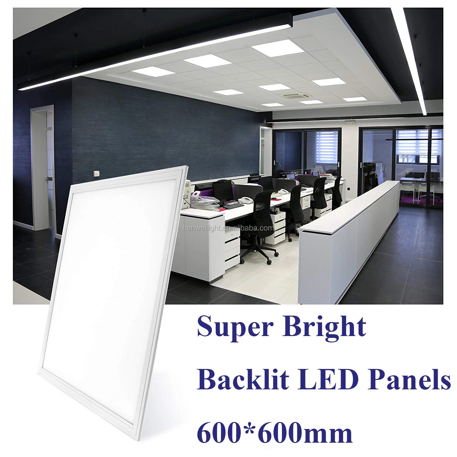 Long Lifespan Recessed Mounted Backlit Square Led Panels 36w 40w 60 ...