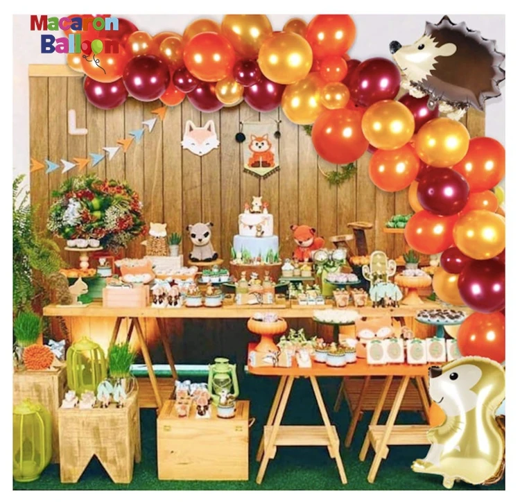 Woodland Baby Shower Balloon Garland Arch Woodland Creatures For ...