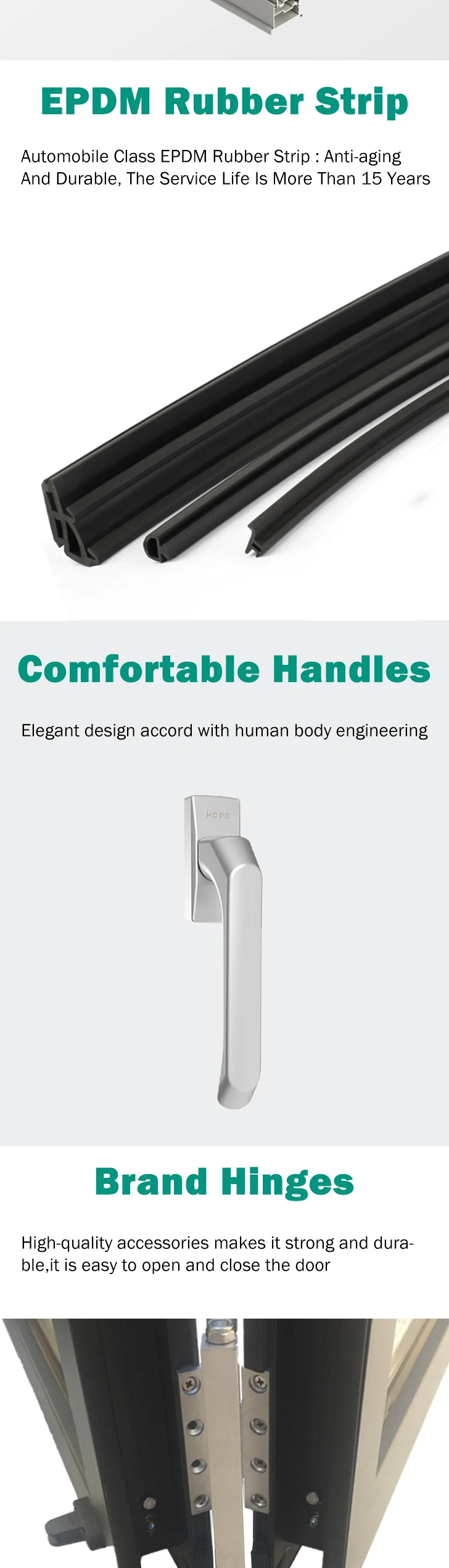 3 Panel Tri Fold Sliding Patio Door Exterior - Durable & Stylish