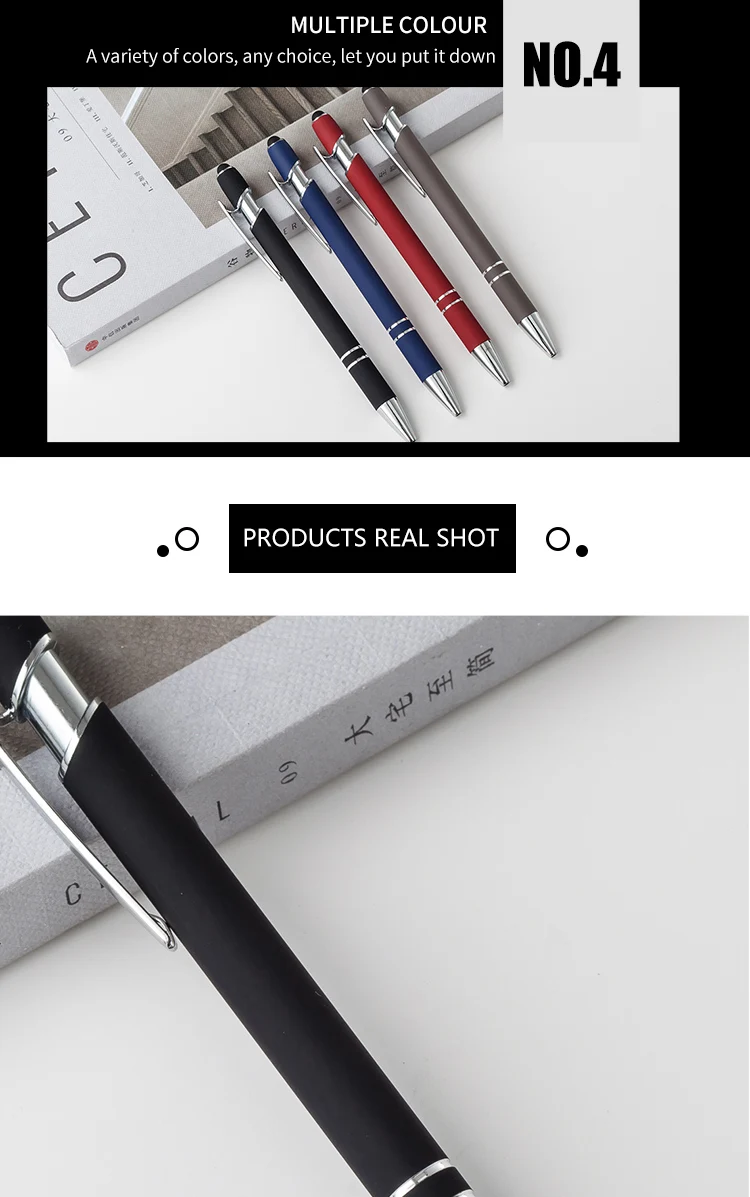 Customized Logo Stylus Pens - Promotional 2 in 1 Touch Screen Pens