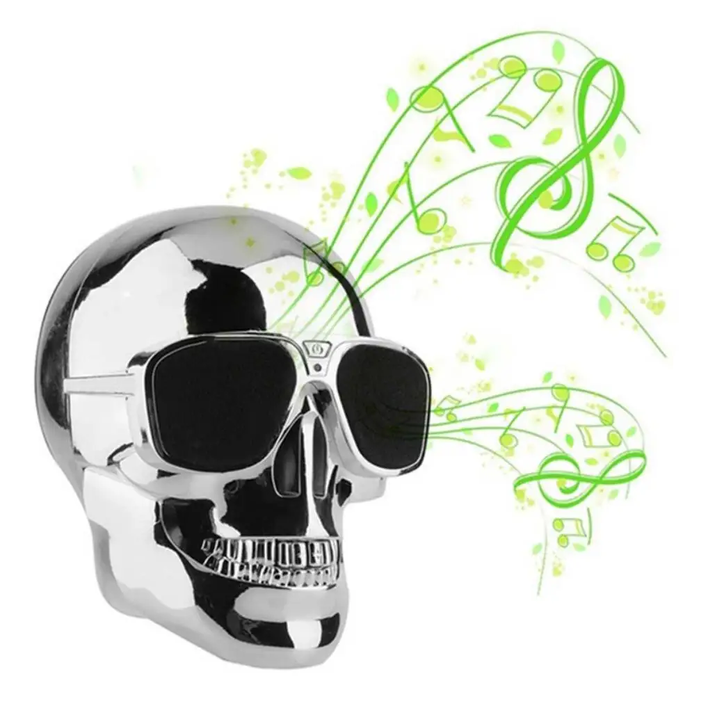 Portable Mini Skull Speaker Wireless Skeleton Speakers For Halloween ...