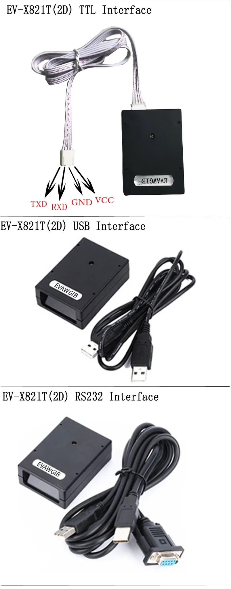 1D 2D QR Barcode Scanner Module Engine Embedded CCD Fixed Bar Code ...